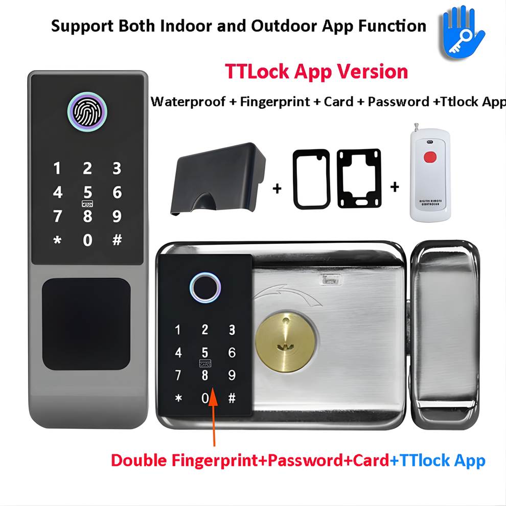 Smart Fingerprint Door Lock with TTLock App and Remote Control ...