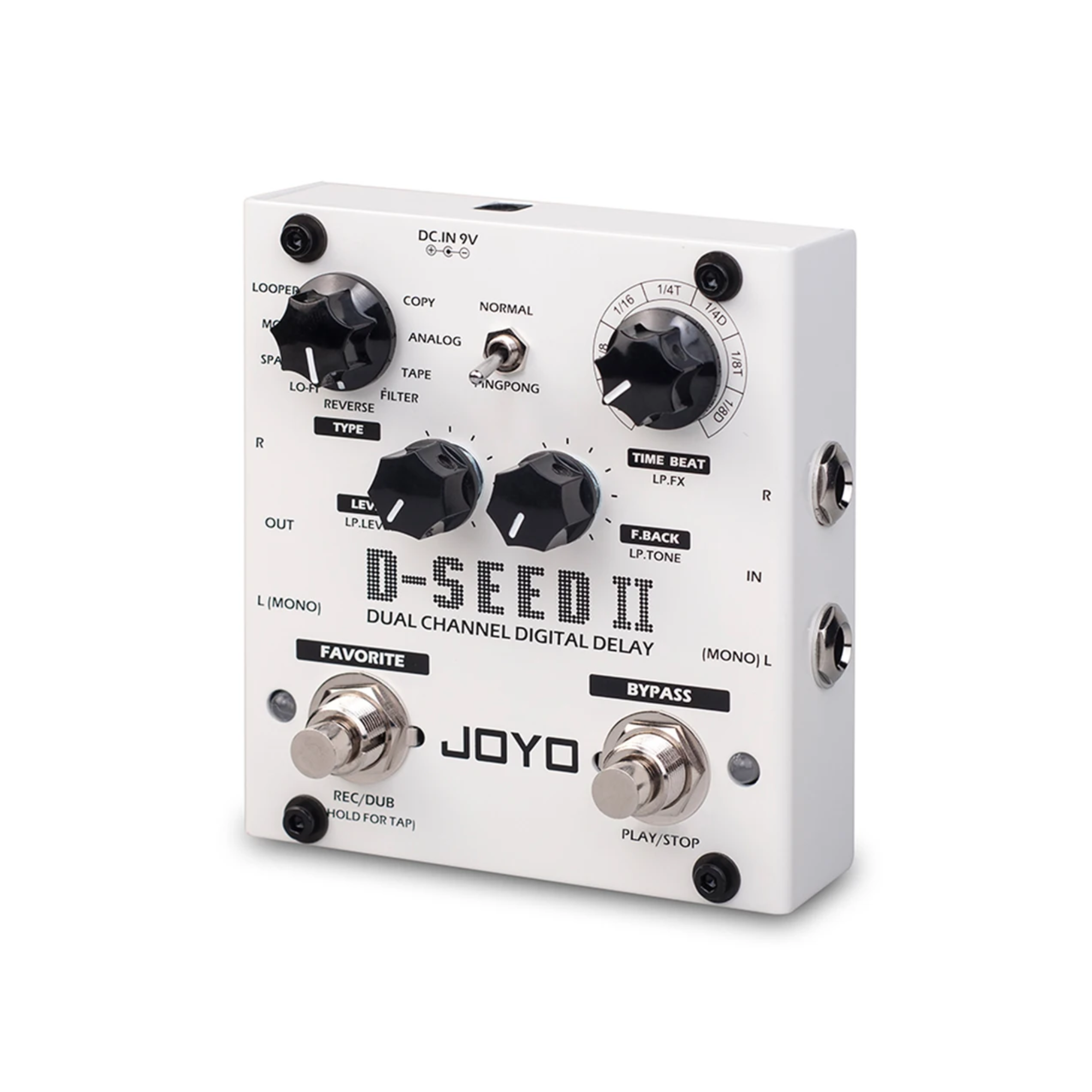 Dual Channel Digital Delay Pedal with Looper and 8 Modes – Stuffology Store