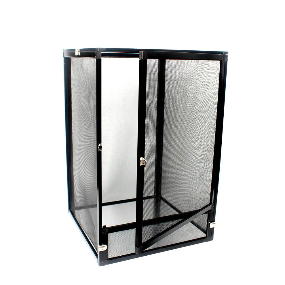 Reptile Terrarium Cage with Aluminium Ventilated Screen Small ...