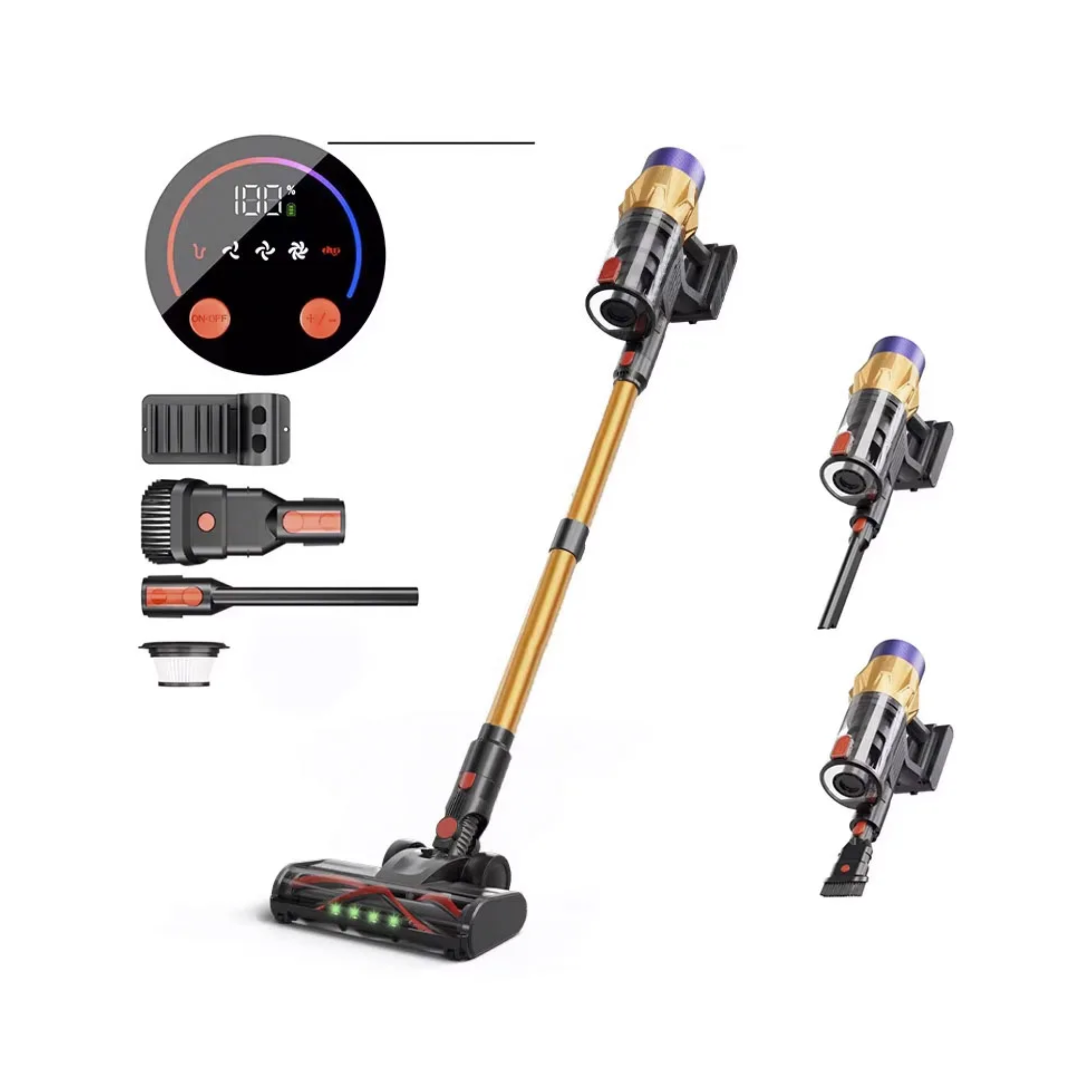 Portable Touch Display Vacuum Cleaner with 40-Min Run Time – Stuffology ...