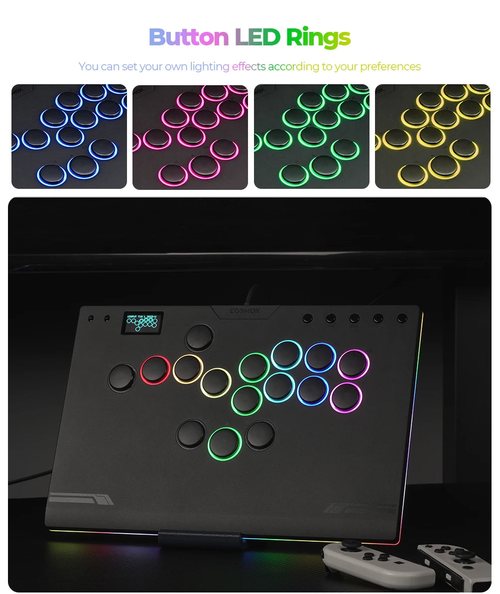 Stickless Arcade Fight Controller for PC PS4 PS5 Black – Stuffology Store