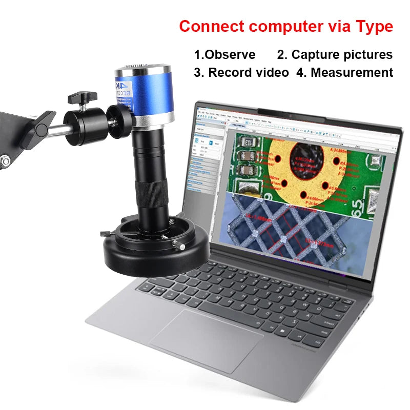 150X Zoom 4K Digital Microscope 48MP Camera for Circuit Repair ...