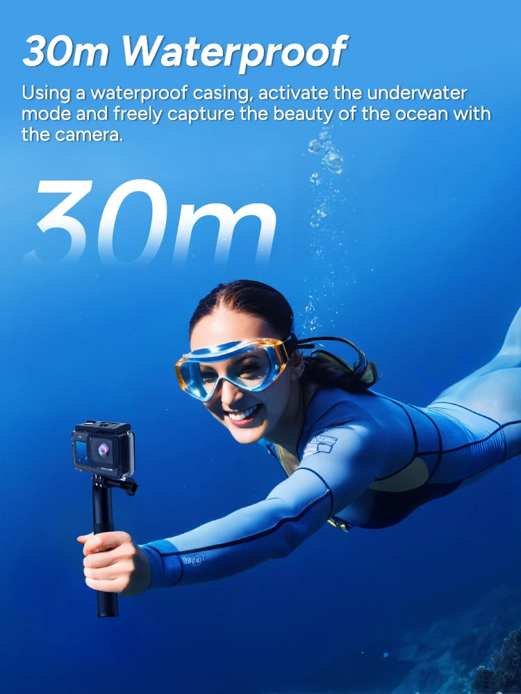 4K Action Cam with 6-Axis Stabilisation and Dual Display – Stuffology Store