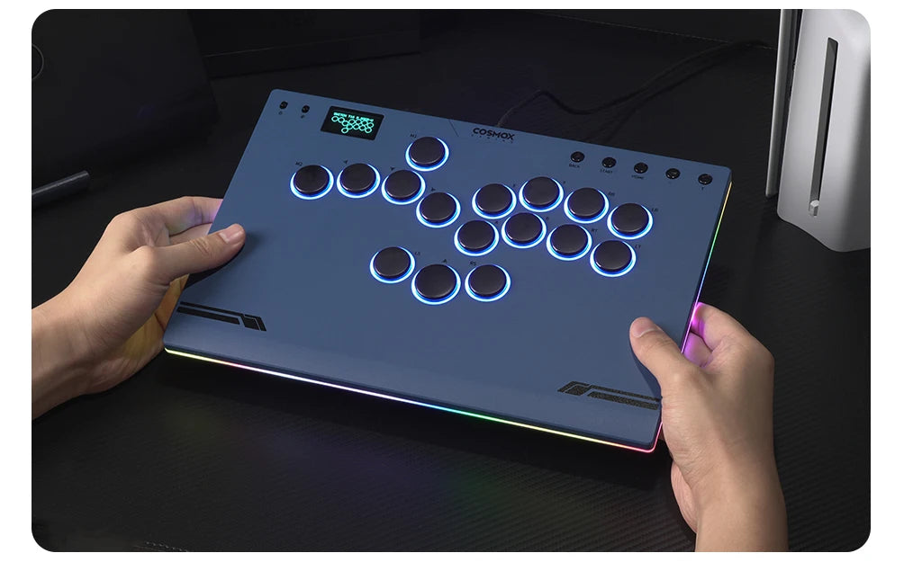 Aluminium Leverless Hitbox Controller for PC and PS5 Blue – Stuffology ...